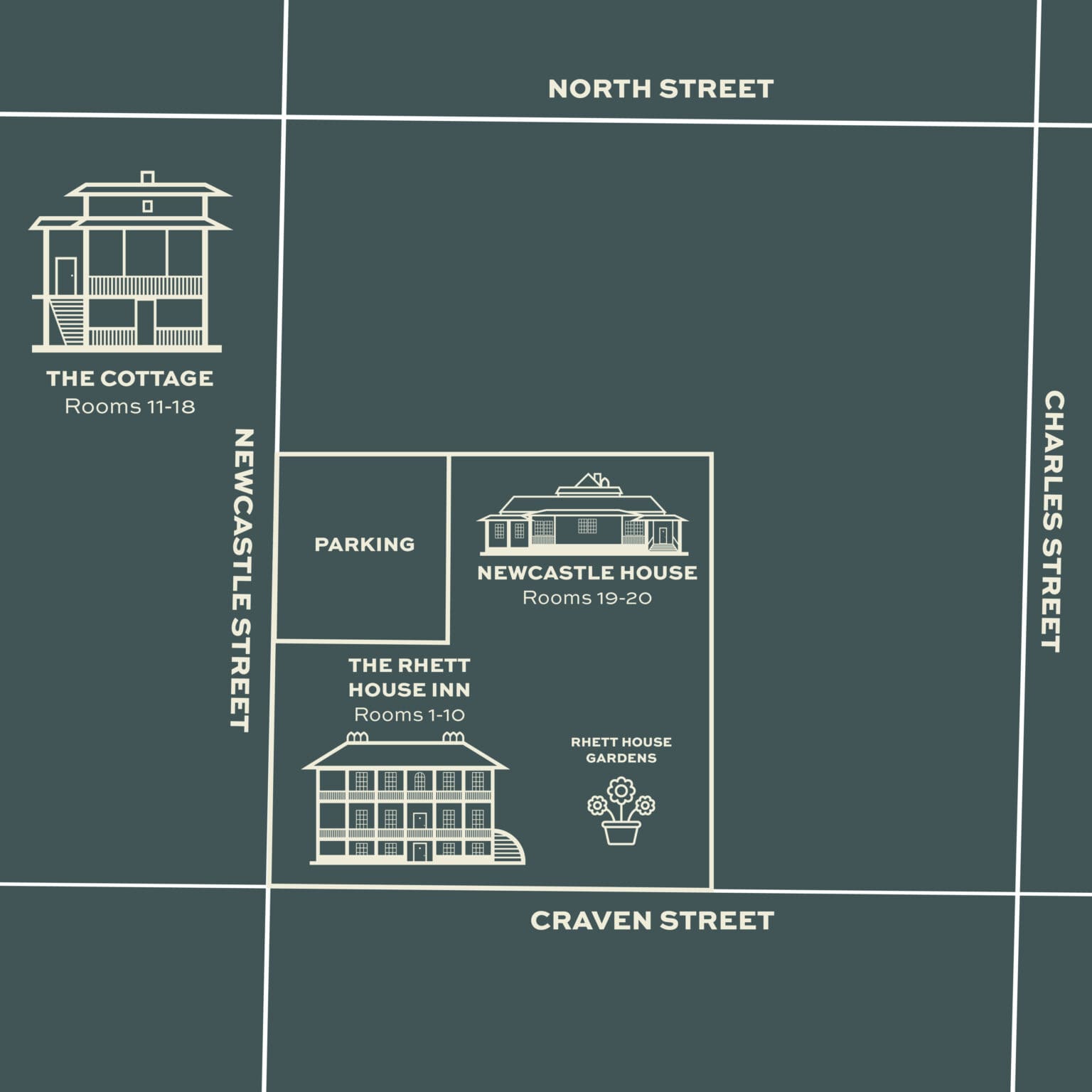 Our Rooms - Rhett House Inn